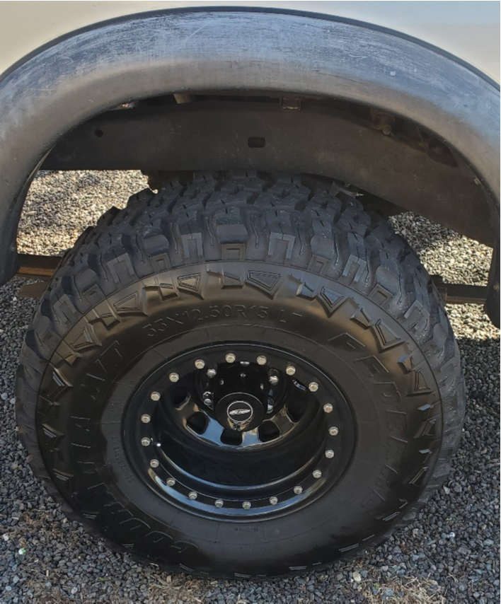 2002 Toyota Tacoma with 15x12 -38 DPS Offroad Courage and 33/12.5R15 ...