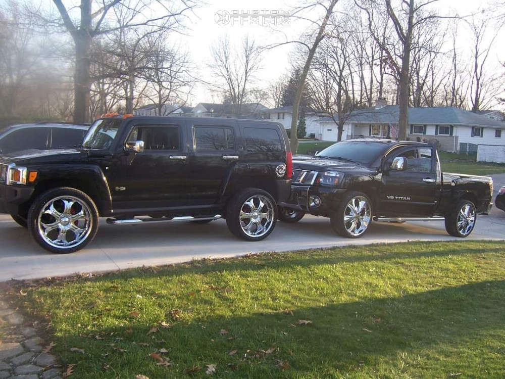 2007 Hummer H3 with 26x9 0 DUB Flex and 26/9.5R26 Lionhart All Season ...