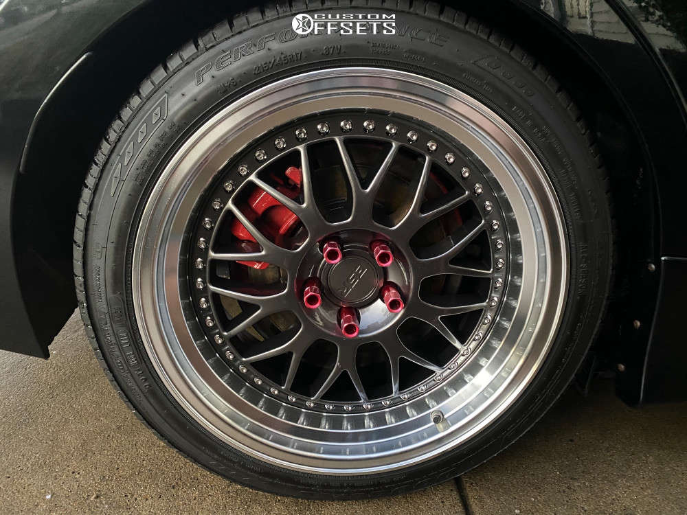 2016 Toyota Corolla with 17x8.5 30 ESR Sr01 and 215/45R17 Douglas Performance and Coilovers ...