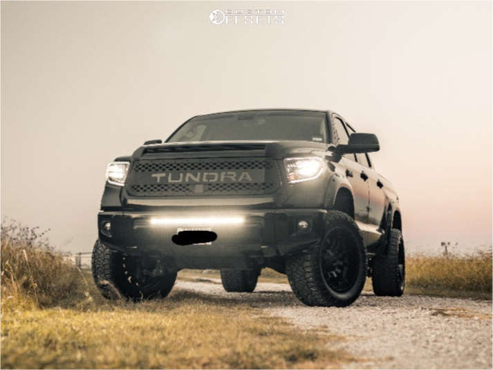 2020 Toyota Tundra with 20x10 -18 Fuel Sledge and 305/55R20 Nitto Ridge ...