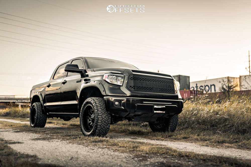 2020 Toyota Tundra with 20x10 -18 Fuel Sledge and 305/55R20 Nitto Ridge ...