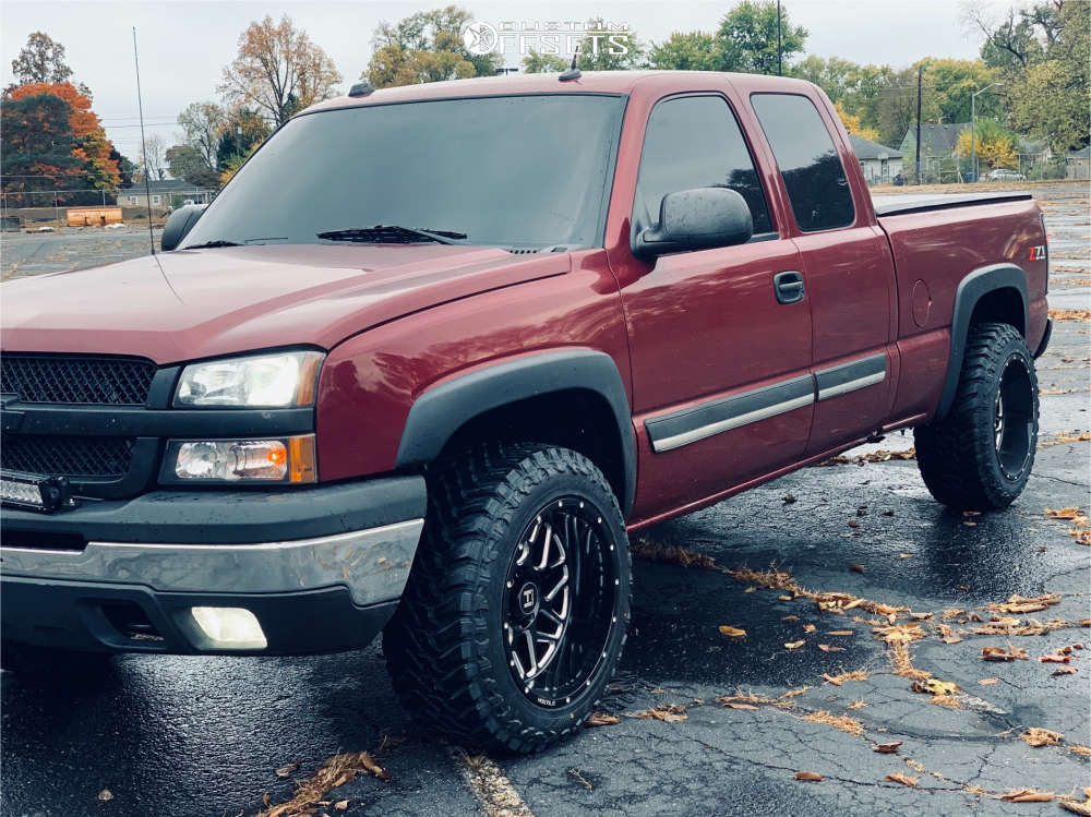 2004 Chevrolet Silverado 1500 with 20x12 -44 Hostile Sprocket and 33/12 ...