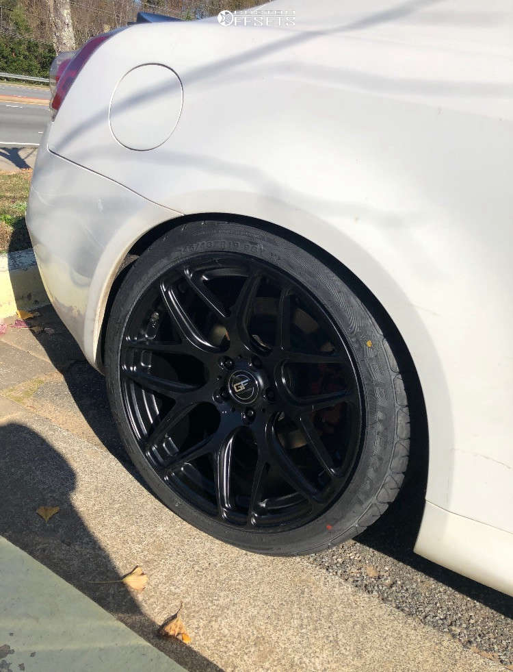 2013 INFINITI G37 with 19x9.5 20 Ground Force Gf9 and 245/40R19 Federal ...