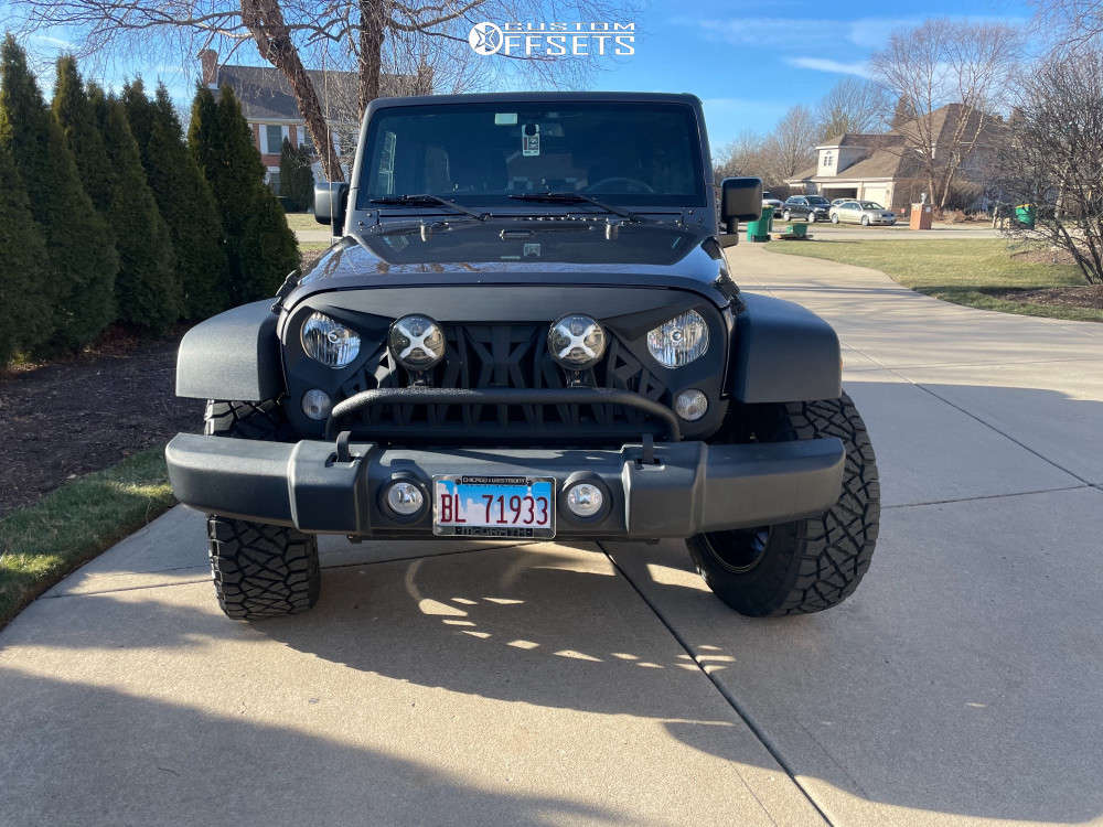 2017 Jeep Wrangler with 20x10 -12 Wicked Offroad W906 and 285/60R20 ...
