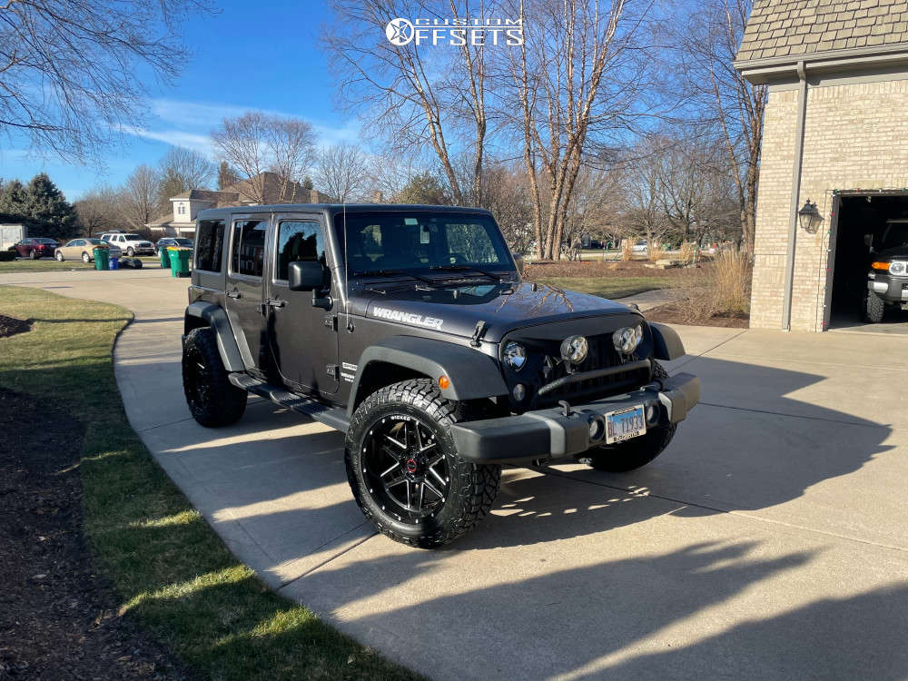 2017 Jeep Wrangler with 20x10 -12 Wicked Offroad W906 and 285/60R20 ...