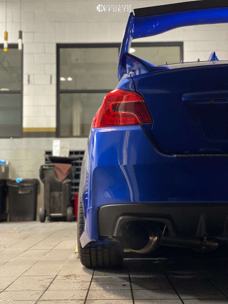 2016 Subaru WRX STI with 18x9.5 38 Volk Te37sl and 255/35R18 Michelin ...