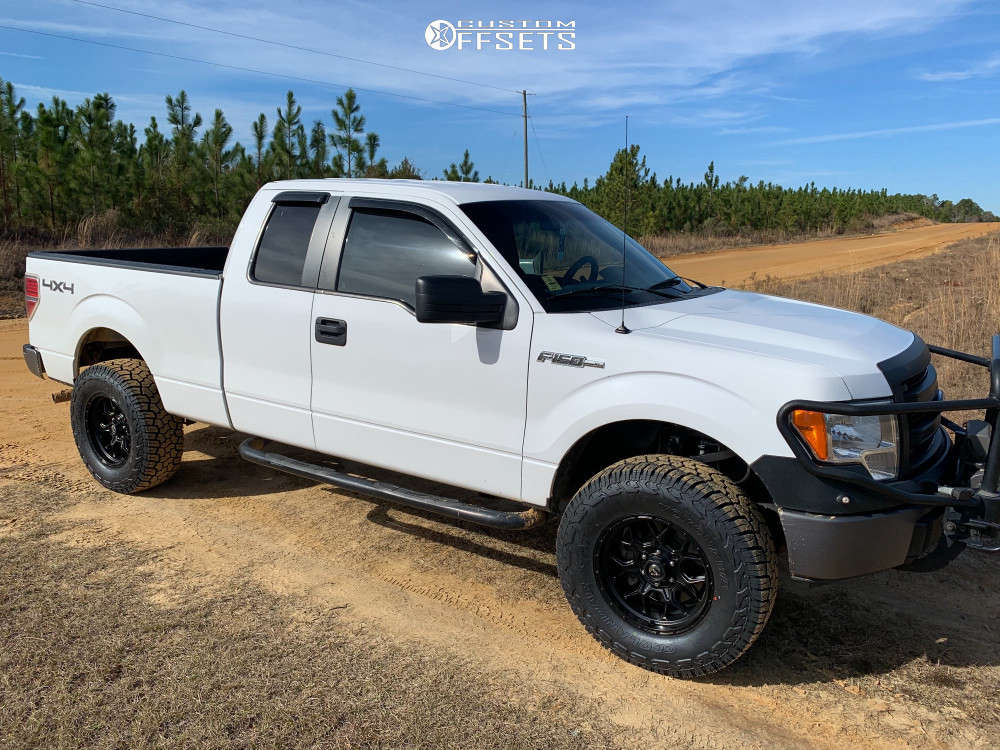 2014 Ford F-150 with 18x9 1 Fuel Tech and 35/12.5R18 Yokohama Geolander ...