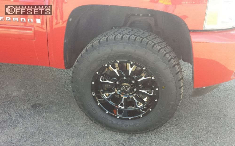2009 Chevrolet Silverado 1500 with 18x9 -12 Axe Offroad 511 and 285 ...