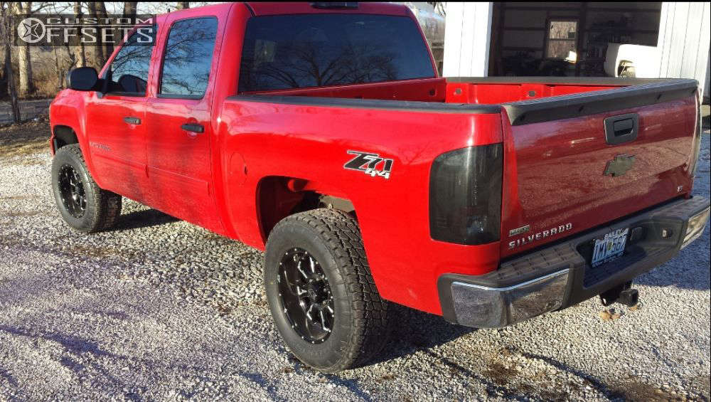 2009 Chevrolet Silverado 1500 with 18x9 -12 Axe Offroad 511 and 285 ...