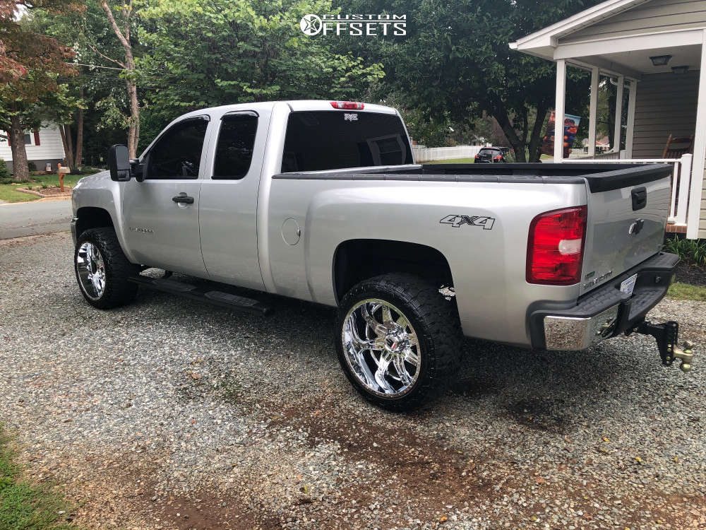 2012 Chevrolet Silverado 1500 with 22x12 -44 American Truxx Bomb and 33 ...