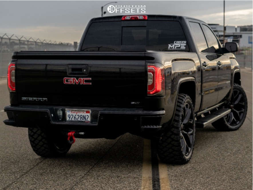 2018 GMC Sierra 1500 with 24x10 30 Wheel Replicas V1182 and 35/12.5R24 ...