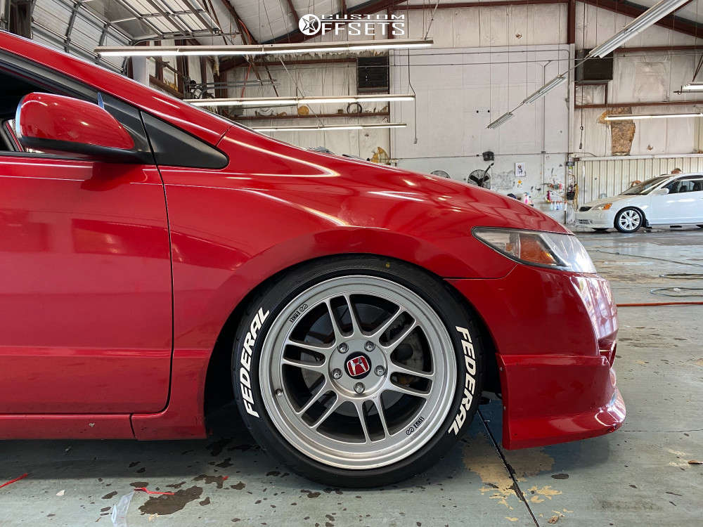2010 Honda Civic with 17x9 35 Enkei Rpf1 and 235/40R17 Federal SS595 ...