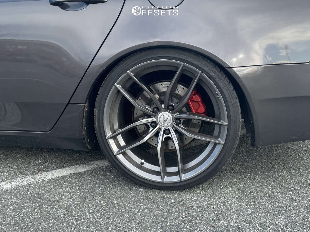2010 Acura TL with 20x10 40 Niche Vosso and 245/35R20 Primewell Sport ...