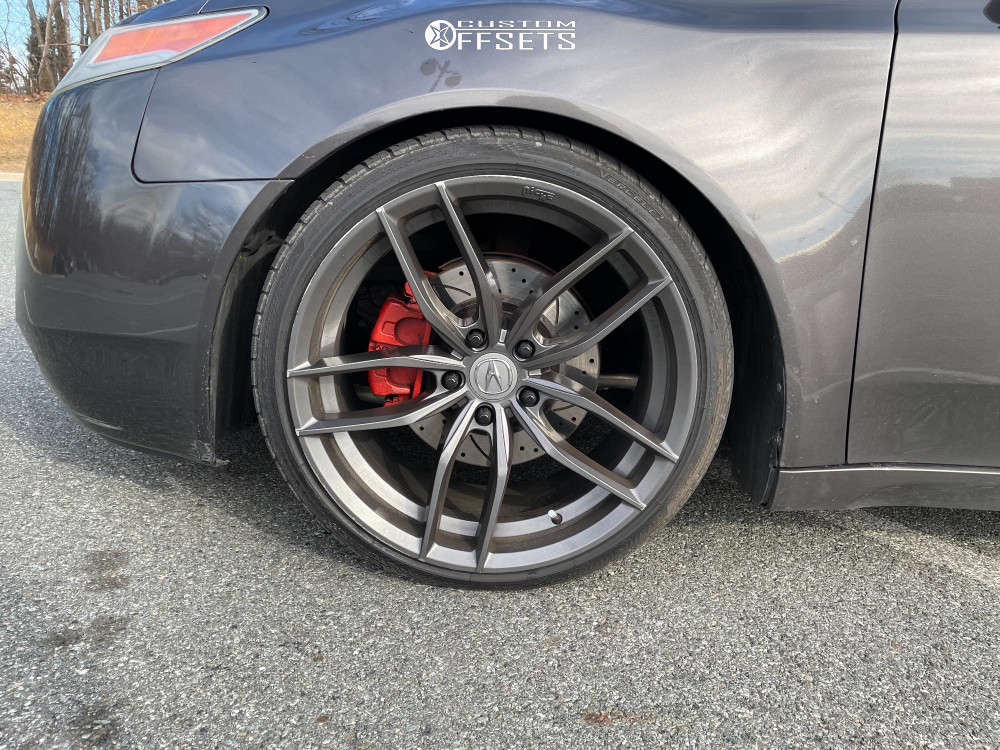 2010 Acura TL with 20x10 40 Niche Vosso and 245/35R20 Primewell Sport ...