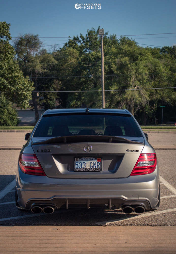 2012 Mercedes-Benz C300 with 19x8.5 40 Avant Garde F410 and 215/35R19 ...