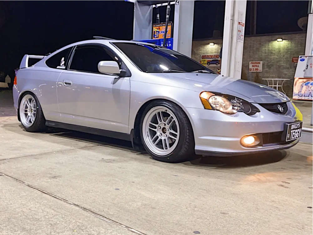 2003 Acura RSX with 17x9 45 Enkei RPF1 and 215/45R17 Federal SS595 and ...