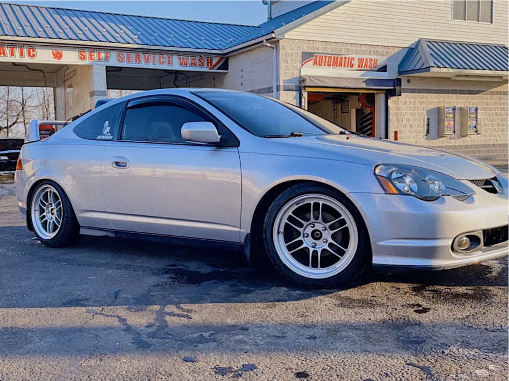 2003 Acura RSX with 17x9 45 Enkei RPF1 and 215/45R17 Federal SS595 and ...