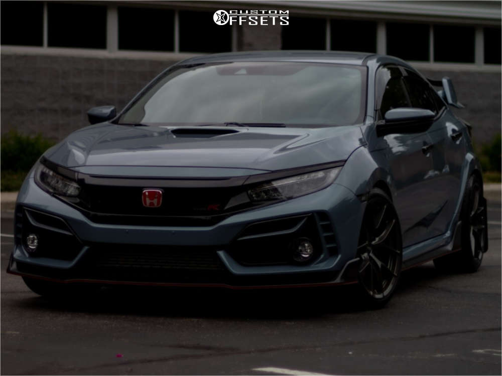 2020 Honda Civic with 19x9.5 35 ESR Rf2 and 255/35R19 Continental ContiSportContact 2 - SSR and ...