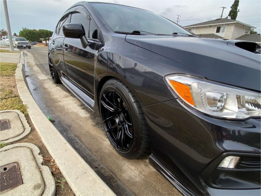 2018 Subaru WRX with 18x9.5 35 ESR Cs8 and 245/40R18 Federal SS595 and ...