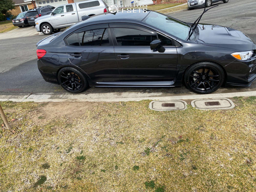 2018 Subaru WRX with 18x9.5 35 ESR Cs8 and 245/40R18 Federal SS595 and ...