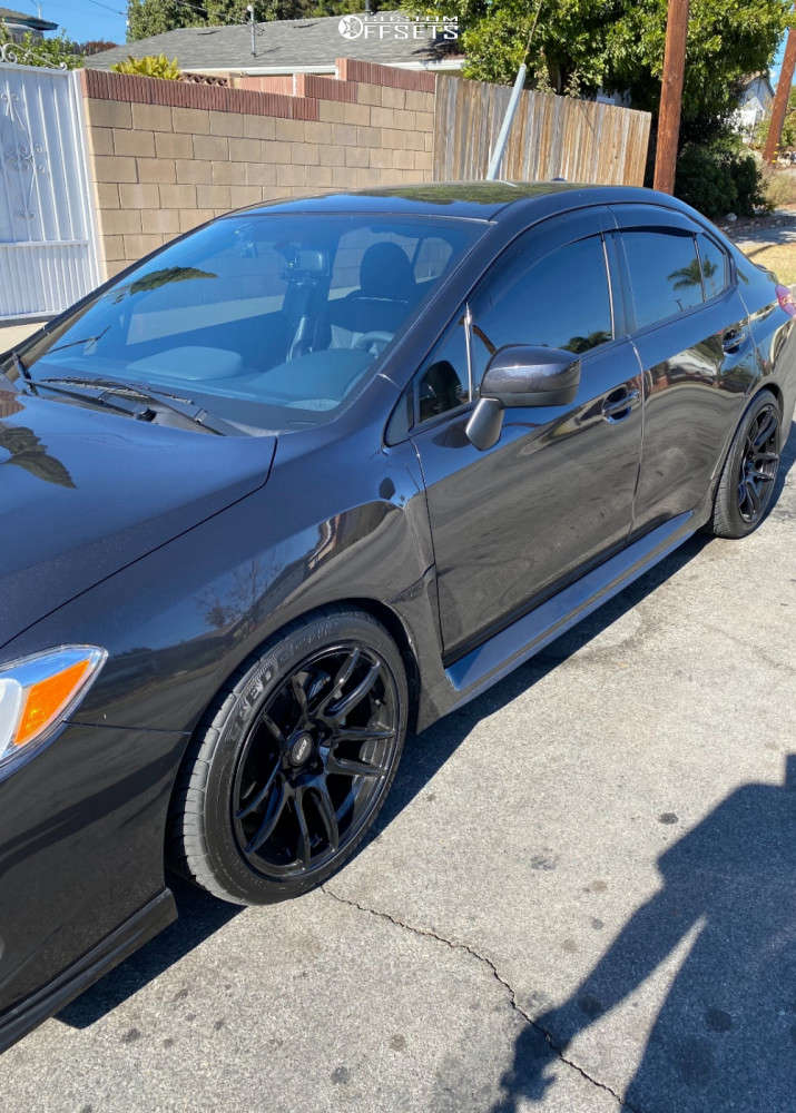 2018 Subaru WRX with 18x9.5 35 ESR Cs8 and 245/40R18 Federal SS595 and ...