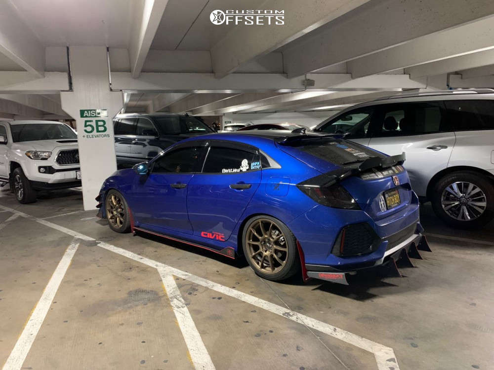 2019 Honda Civic with 18x8.5 38 Variis VR15 and 235/40R18 Toyo Tires ...