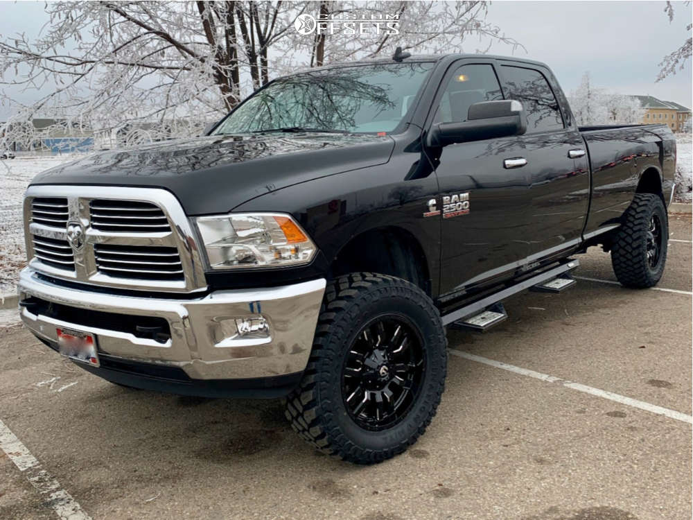 2017 Ram 2500 with 20x9 1 Fuel Sledge and 35/12.5R20 Firestone ...