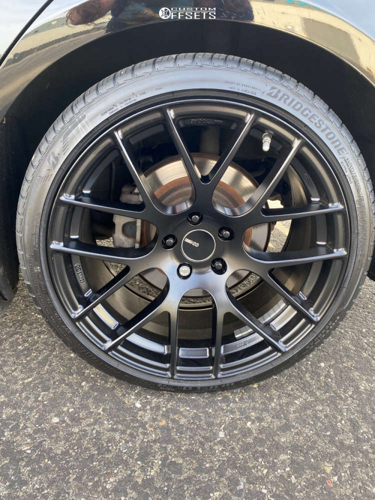 2011 INFINITI G37 with 19x9.5 35 Enkei Raijin and 255/35R19 Bridgestone Potenza Re980as and ...