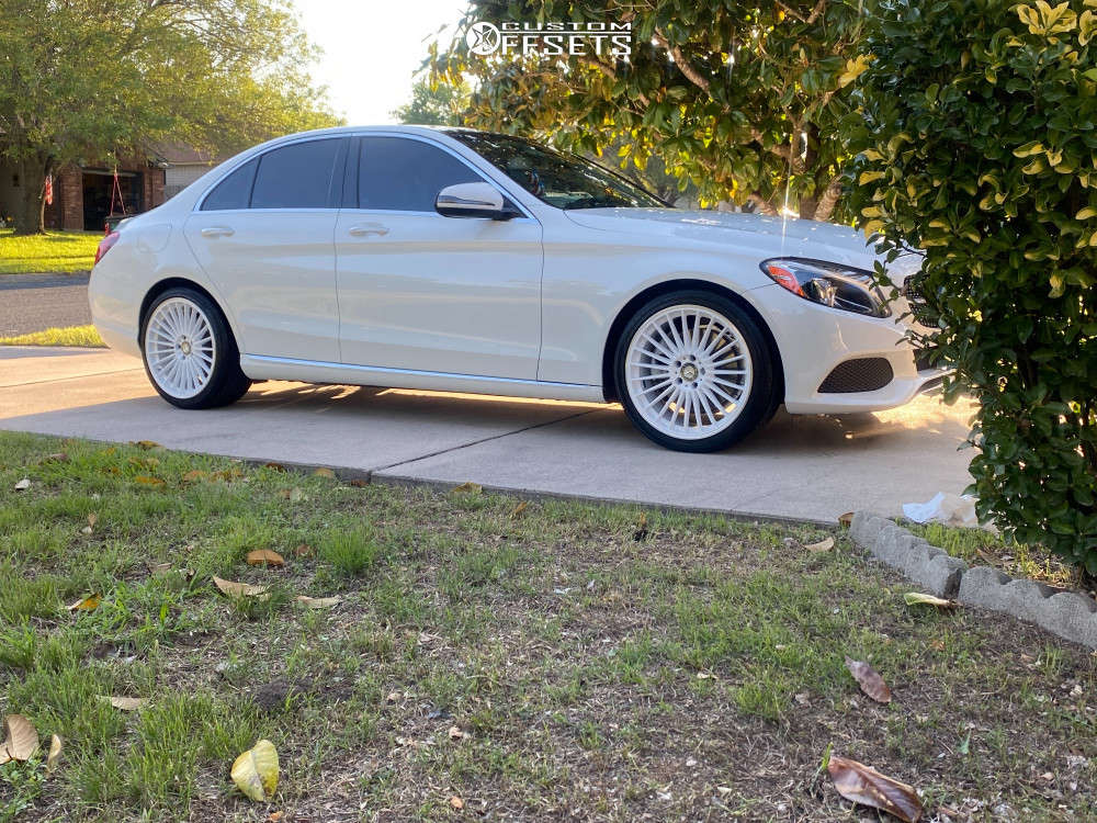 2016 Mercedes-Benz C300 with 19x8.5 32 Mandrus 23 and 225/40R19 ...