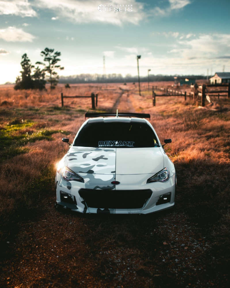 2013 Subaru BRZ with 18x9.5 15 GMR GS-108 and 215/35R18 Nankang Ns-25 ...