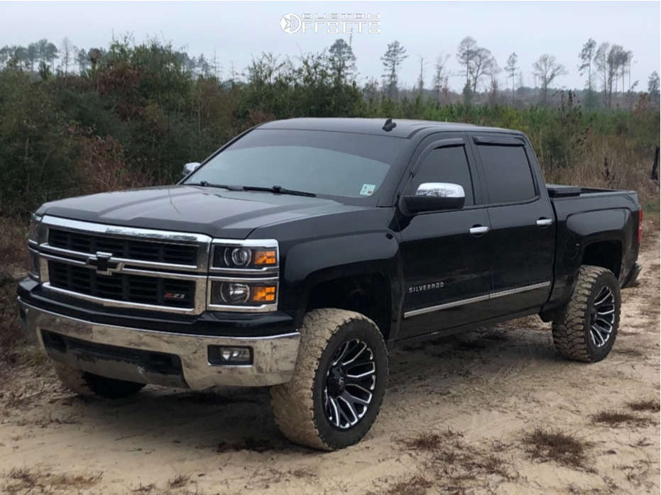 2014 Chevrolet Silverado 1500 with 20x10 -18 Fuel Warrior and 33/12 ...