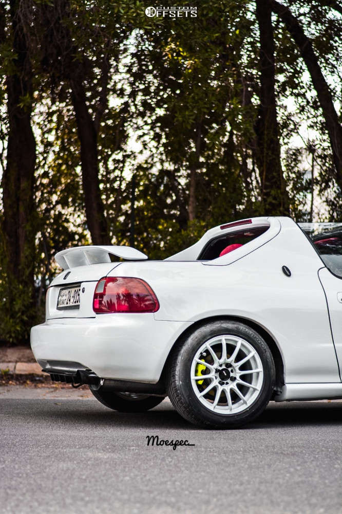 1993 Honda Civic Del Sol with 15x8 35 Konig Dial In and 195/55R15 ...