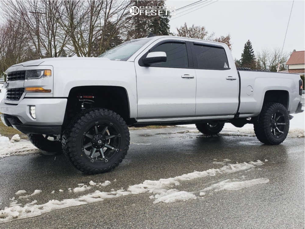 2018 Chevrolet Silverado 1500 with 20x10 -24 Fuel Coupler and 35/12 ...