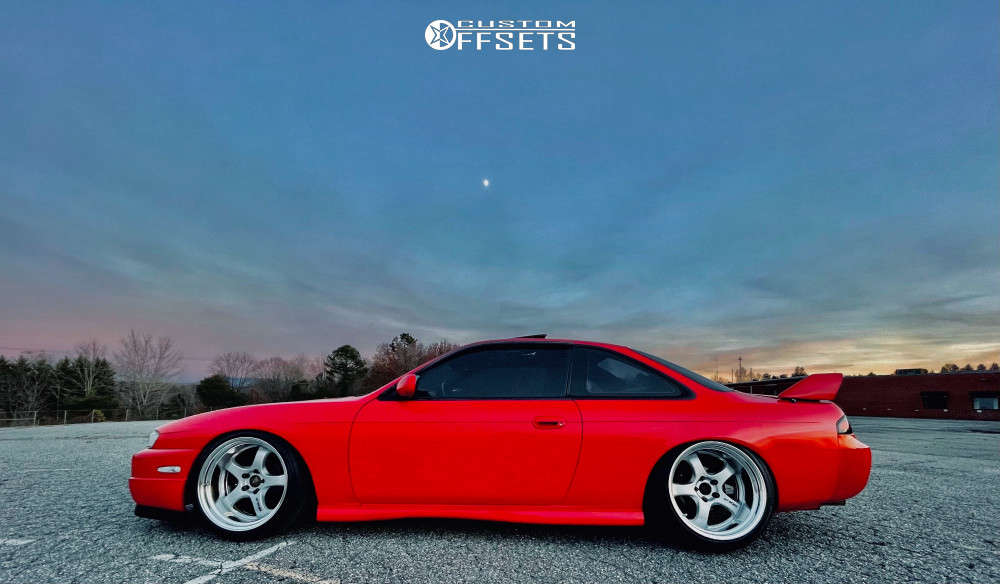 1997 Nissan 240SX with 18x9 -10 Work Meister S1r and 225/40R18 Achilles ...