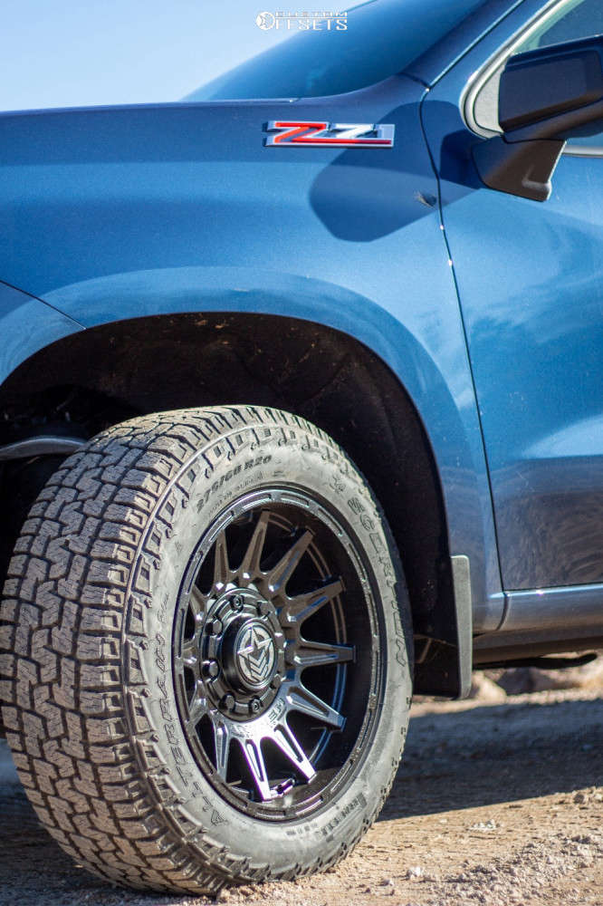 2021 Chevrolet Silverado 1500 with 20x10 -18 Anthem Off-Road Liberty ...