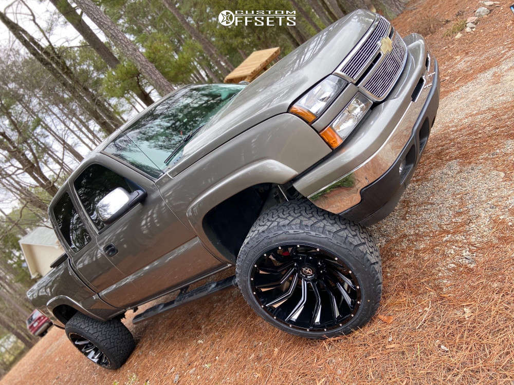 2006 Chevrolet Silverado 1500 with 24x14 -76 XF Offroad Xf-224 and 35/ ...