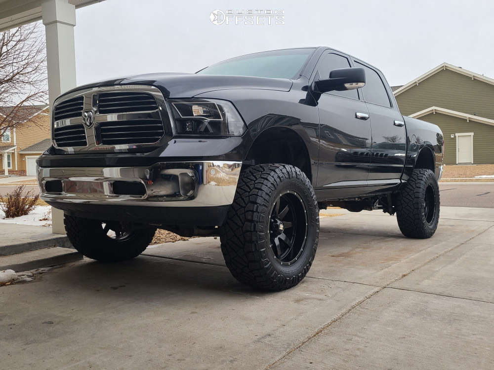 2016 Ram 1500 with 20x10 -24 Havok H112 and 37/13.5R20 Nitto Ridge ...