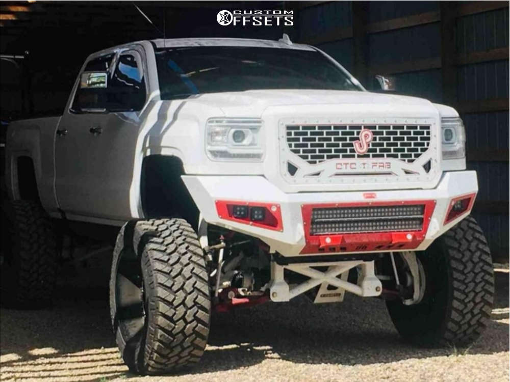 2016 GMC Sierra 2500 HD with 24x14 -76 GT Offroad Strike and 40/15.5R24 ...