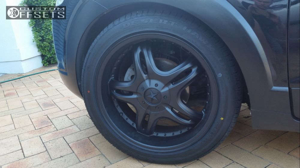 2007 Holden Captiva with 20x8.5 38 MST 725 and 245/8.5R20 Achilles ...