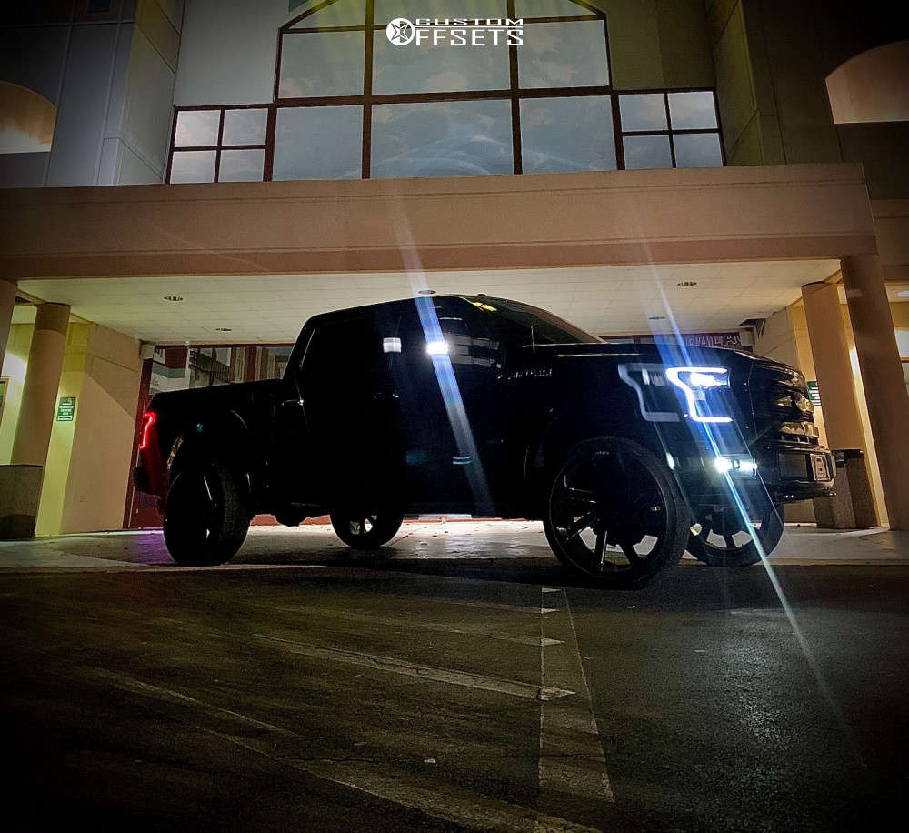 2016 Ford F-150 with 24x12 -51 ARKON OFF-ROAD Lincoln and 305/50R24 ...