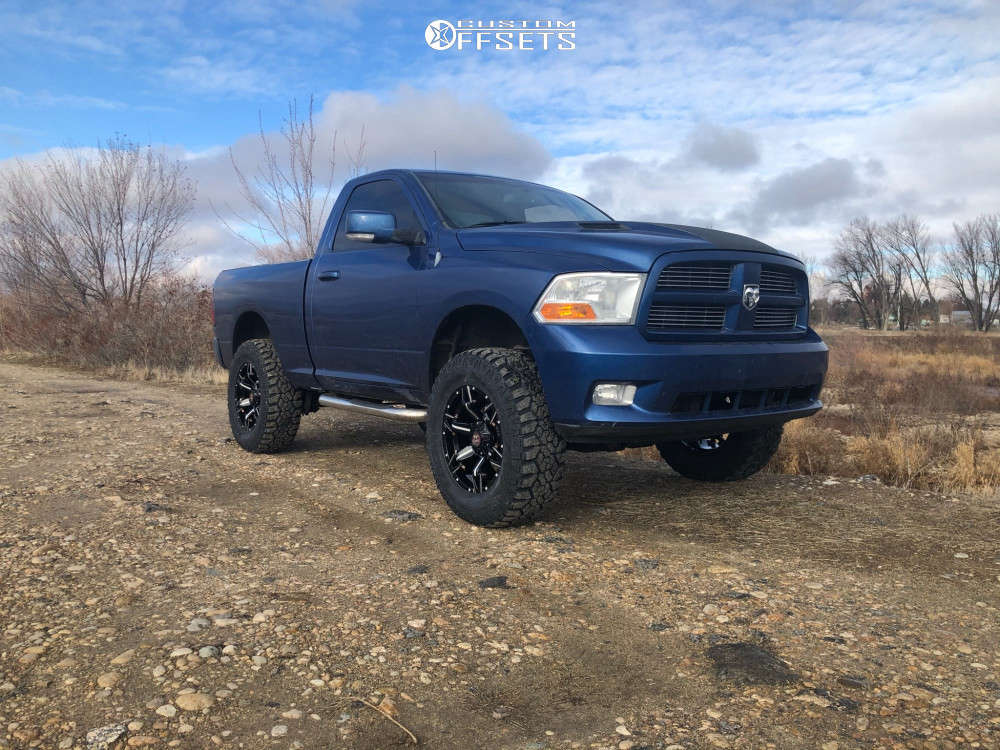 2011 Ram 1500 with 20x9 -12 Ballistic Spartan and 37/12.5R20 Kanati ...