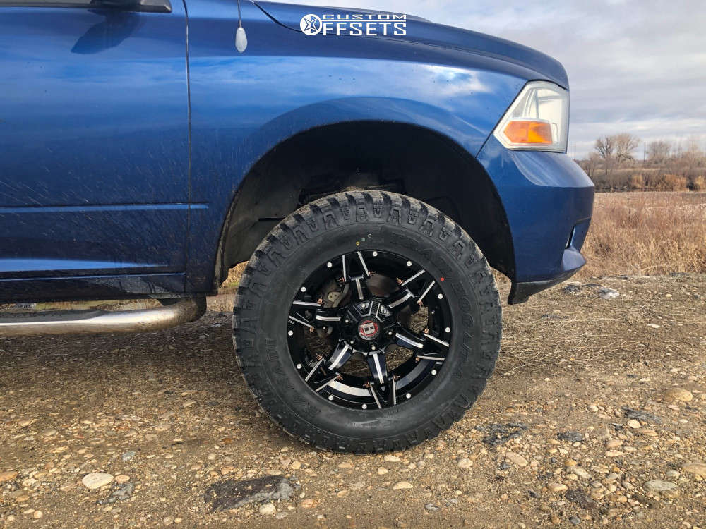 2011 Ram 1500 with 20x9 -12 Ballistic Spartan and 37/12.5R20 Kanati ...