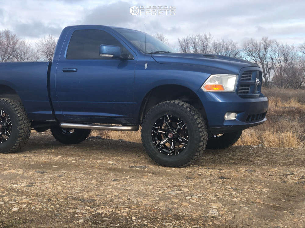 2011 Ram 1500 with 20x9 -12 Ballistic Spartan and 37/12.5R20 Kanati ...