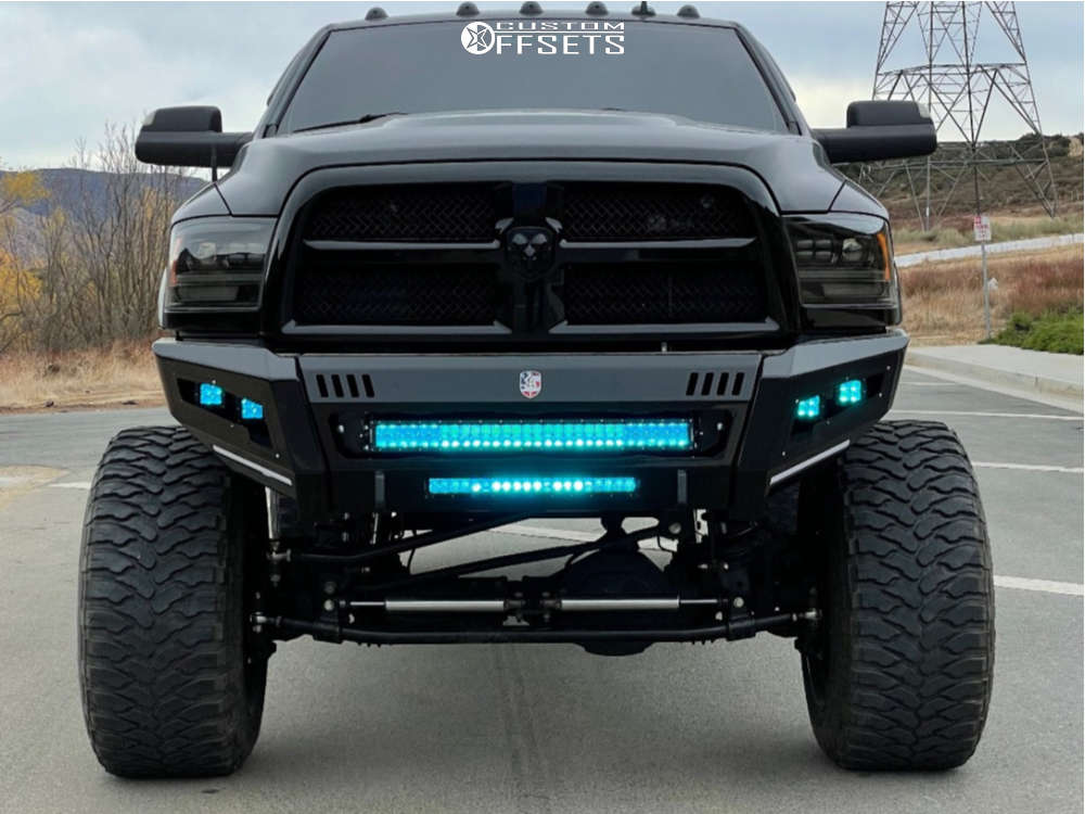 2014 Ram 2500 with 24x16 -101 Fuel Maverick and 40/15.5R24 RBP Repulsor ...