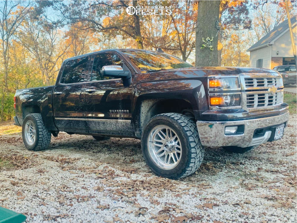 2015 Chevrolet Silverado 1500 with 20x10 -19 Fuel Ignite and 33/12.5R20 ...
