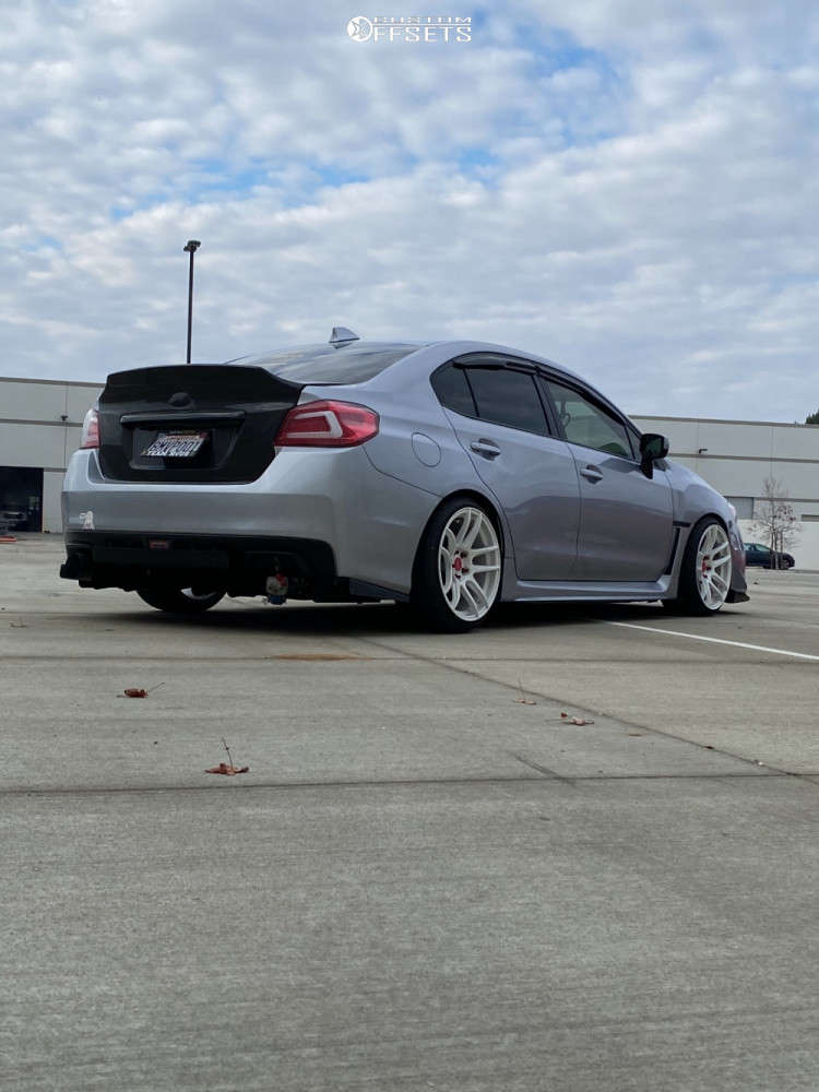 2019 Subaru WRX with 18x9.5 22 ESR Cs8 and 225/35R18 Federal SS595 and ...