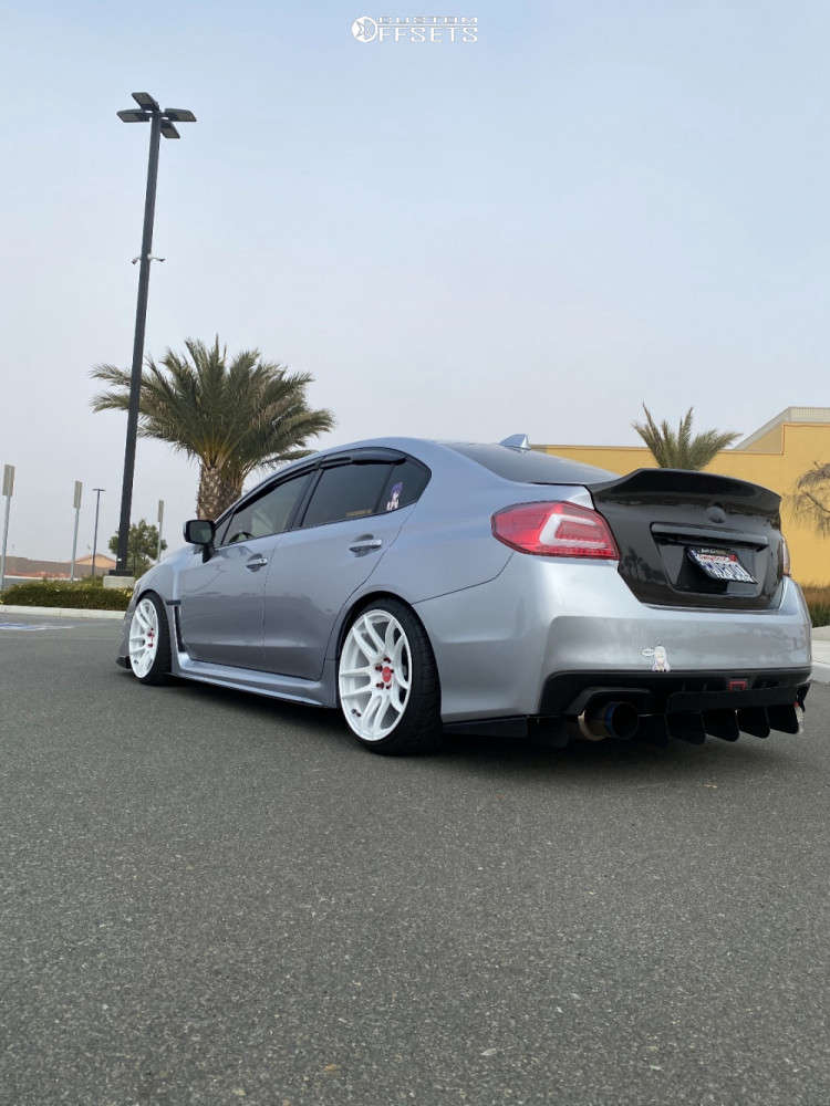 2019 Subaru WRX with 18x9.5 22 ESR Cs8 and 225/35R18 Federal SS595 and ...