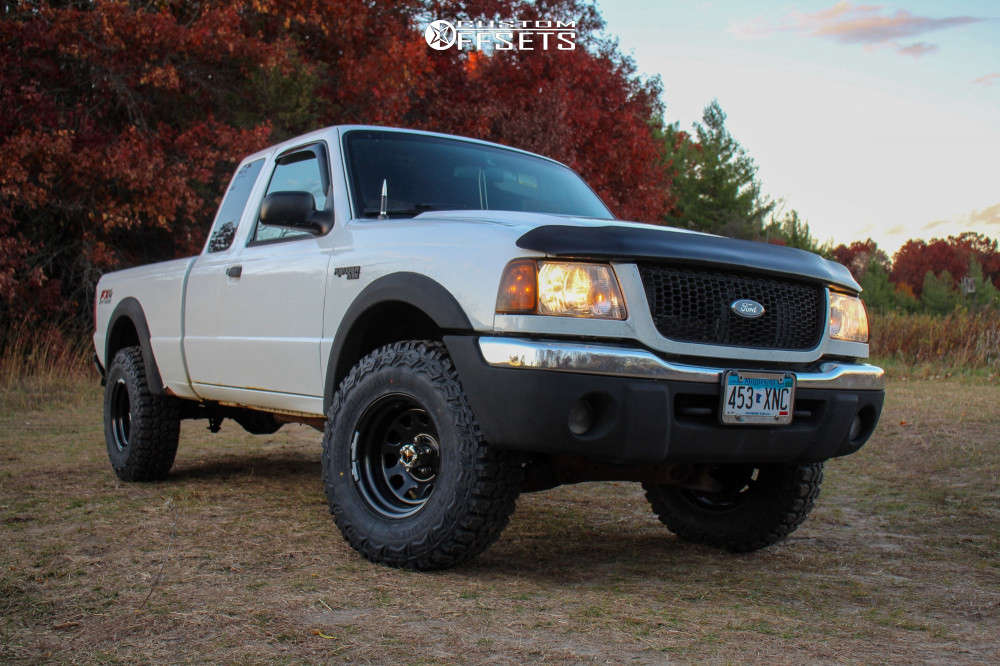 2003 Ford Ranger with 15x10 -39 Vision D Window and 31/10.5R15 Americus ...