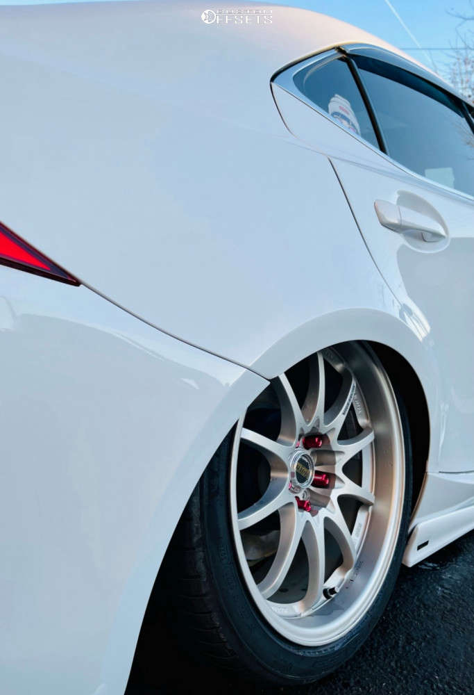 2019 Lexus IS300 with 18x8.5 25 Volk Ce28n and 225/40R18 Michelin Pilot ...