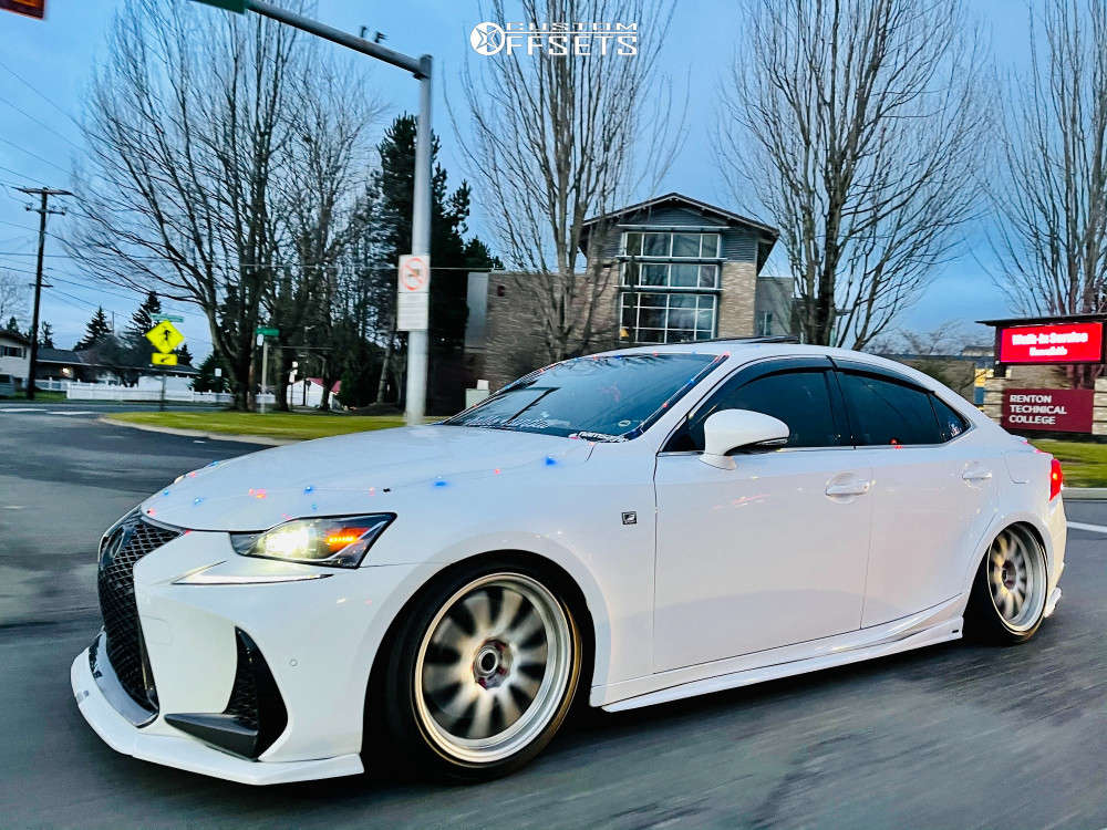 2019 Lexus IS300 with 18x8.5 25 Volk Ce28n and 225/40R18 Michelin Pilot ...